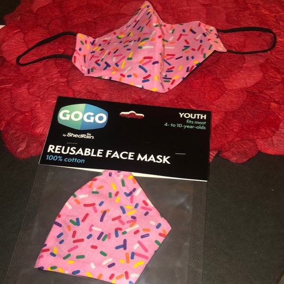 Accessories | 5 25 Candy Sprinkle Face Mask Cupcake | Poshmark
